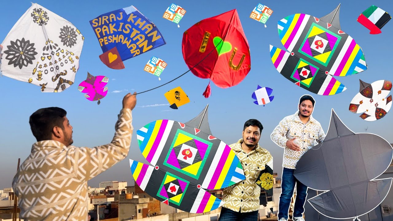 Kite Flying And Pakistani Kites Collection In Amritsar🔥|| Ansh Khajuria ...