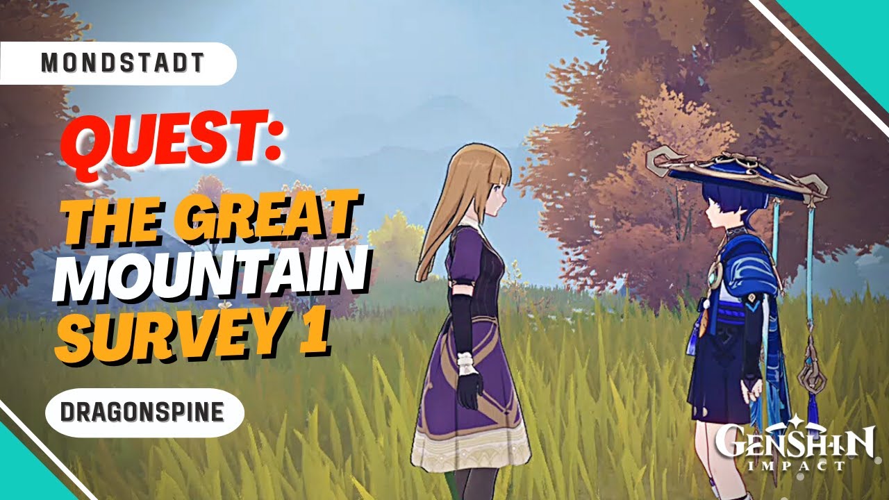 FULL GUIDE: The Great Mountain Survey Quest - Dragonspine | Genshin ...