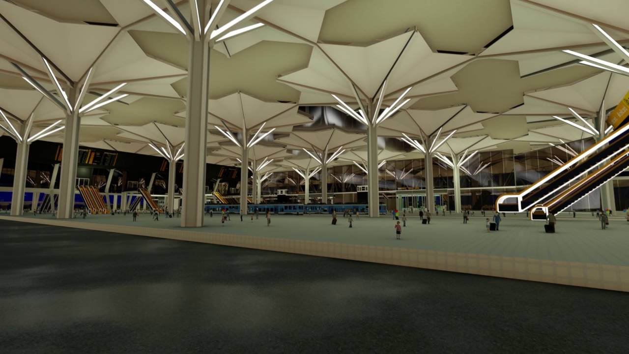 Train & Bus Terminal Animation #Final thesis Animation - YouTube