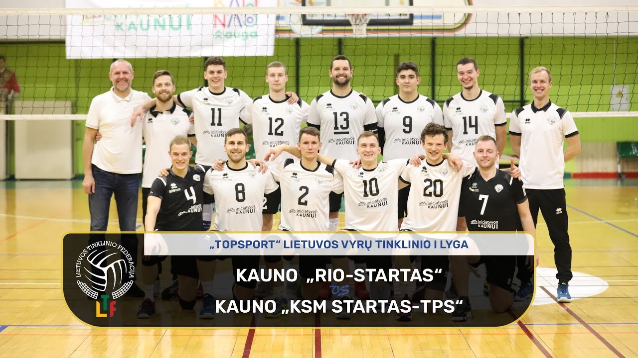 „TOPsport“ Lietuvos vyrų tinklinio I lyga: Kauno „RIO-Startas“ – Kauno ...