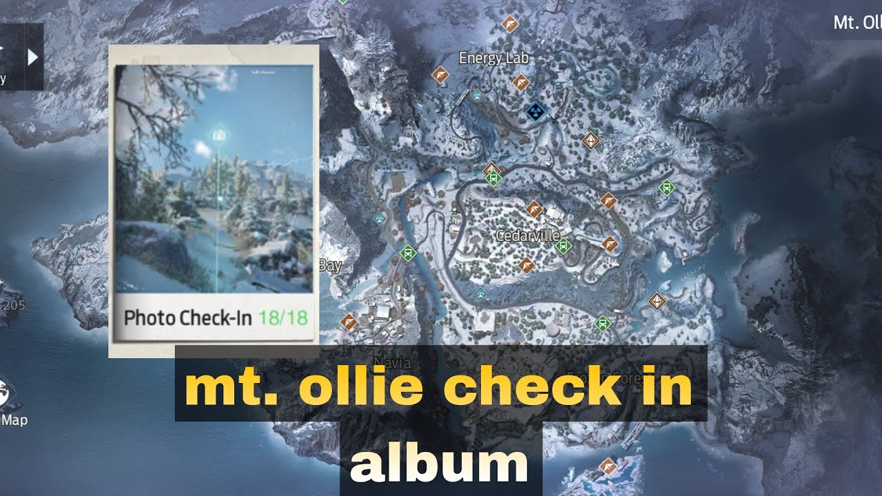 undawn snowy Mountain || mt. ollie map check in album || photo check in ...