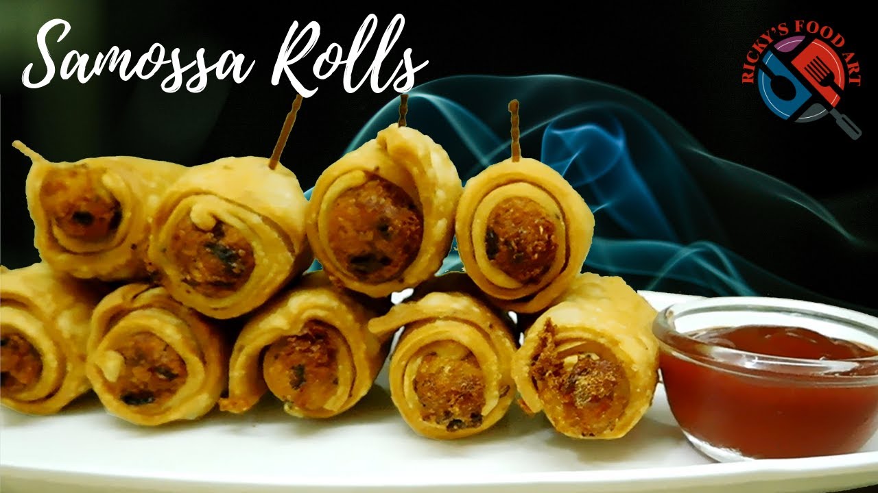Samosa Roll Recipe, Crunchy Snacks, Samosa Roll kaise banta hai ...