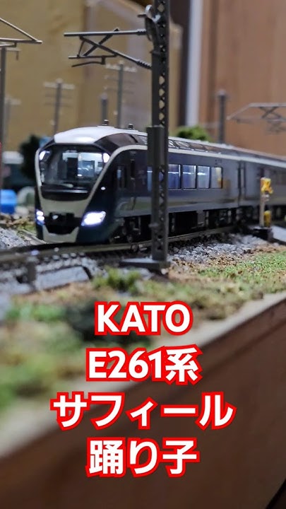 KATO E261系サフィール踊り子#nゲージ #train #kato鉄道模型 #shorts #水平アングル - YouTube
