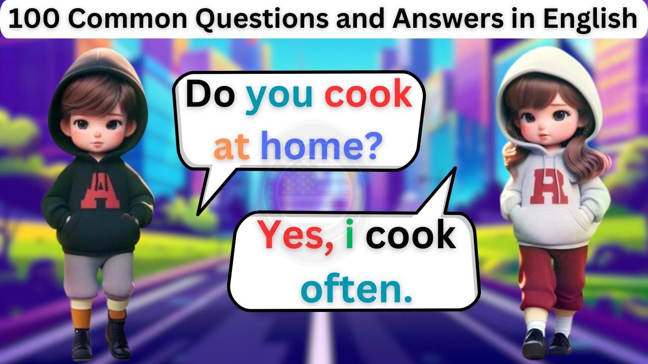 English Conversation Practice: Everyday English | 100 Common Questions ...
