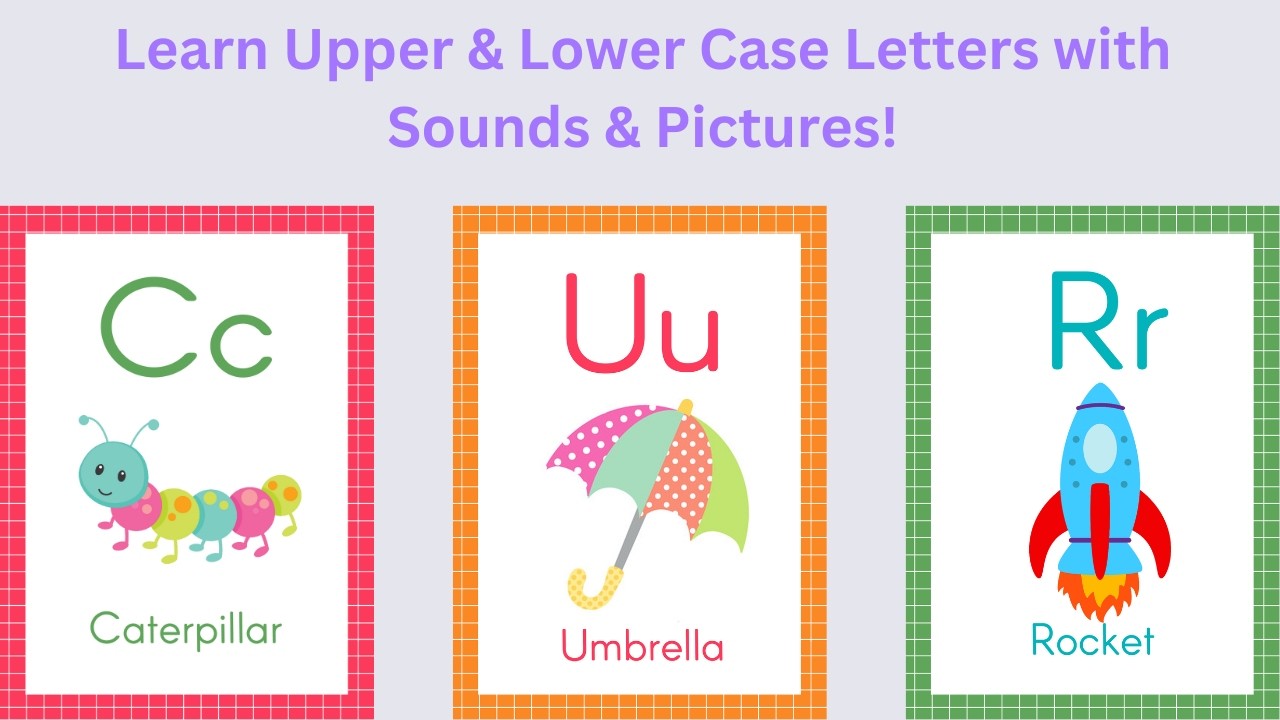 ABC Letter Sounds, Capital and Lower-Case Letters, Alphabet Sound ...