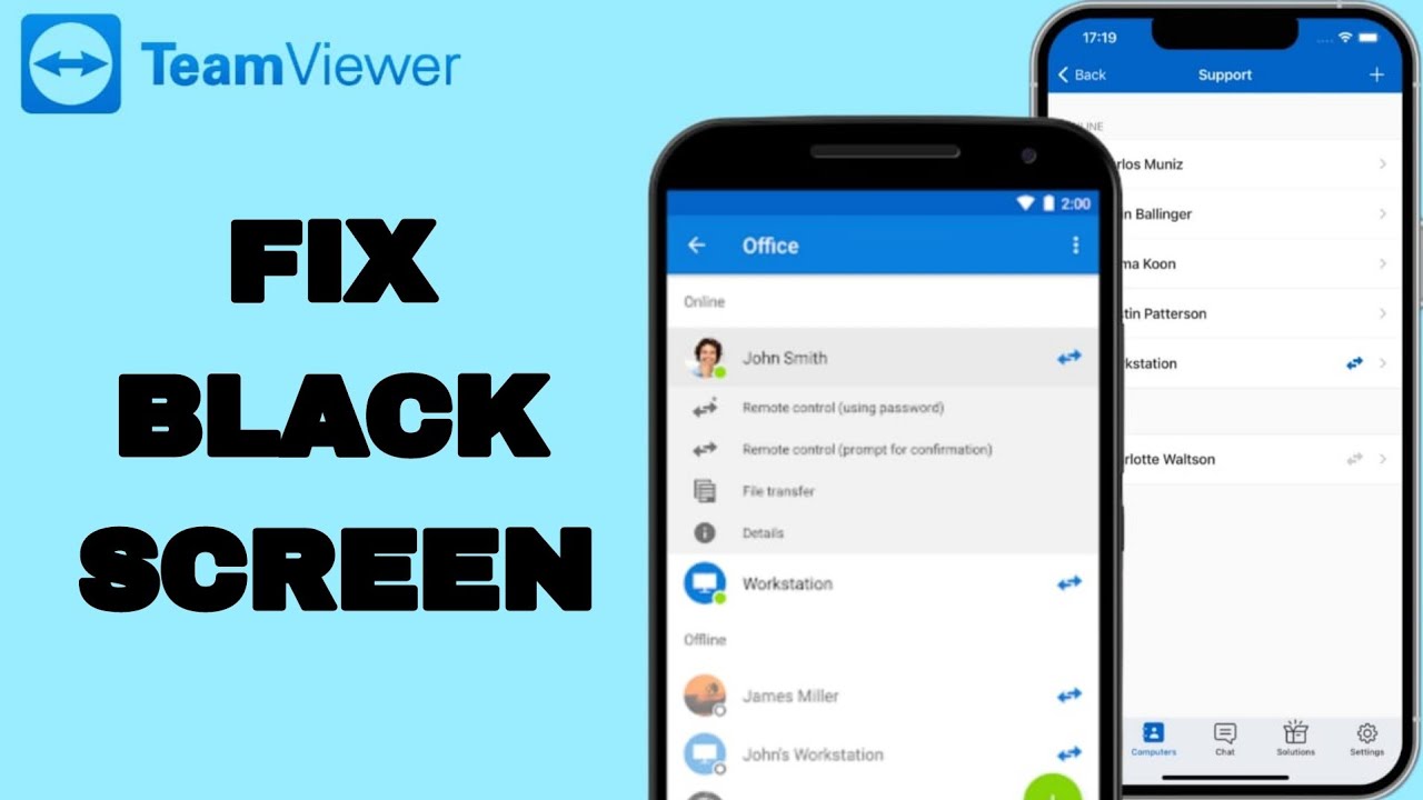 How To Fix And Solve Black Screen On TeamViewer App | Easy Fix - YouTube