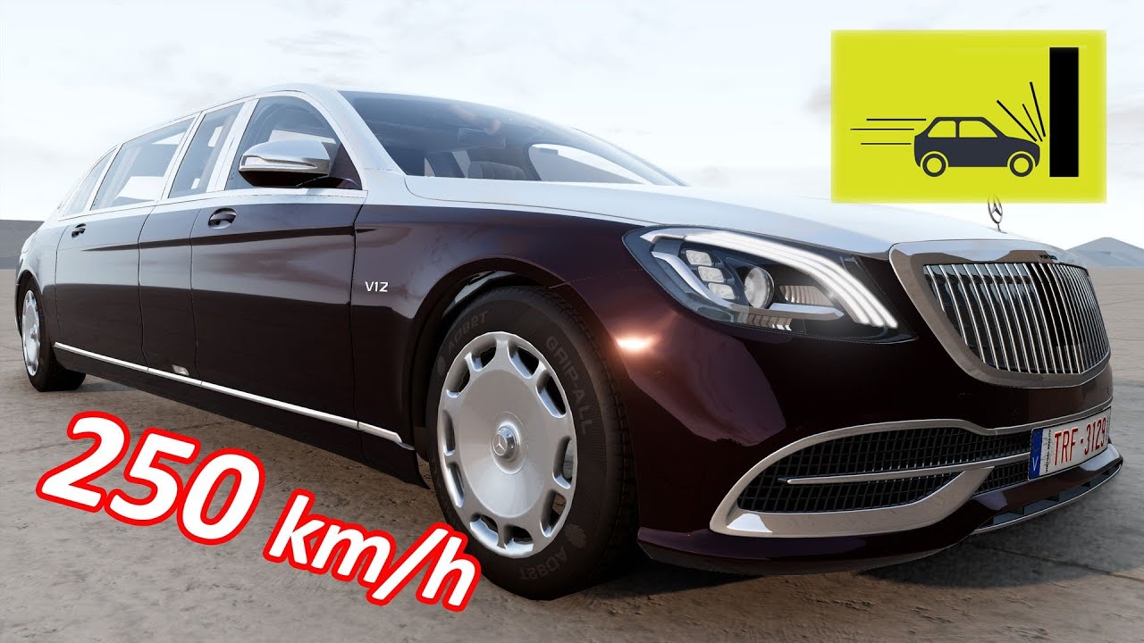 Maybach PULLMAN S650 vs WALL vs MERCEDES S500 4Matic AMG W223 over 200 ...