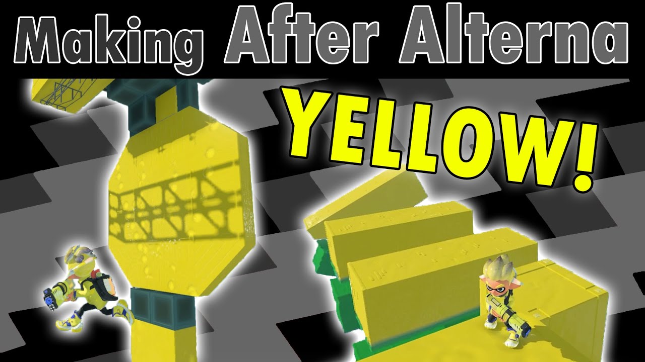 Painting *ALL* of After Alterna YELLOW! [Splatoon 3] - YouTube