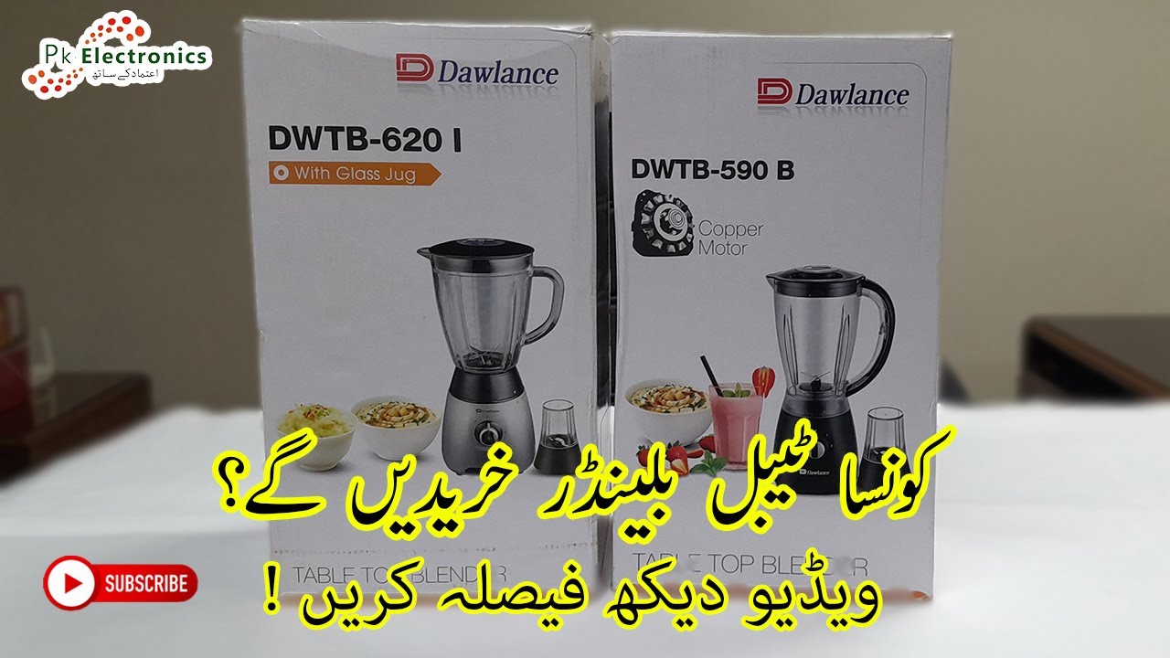 Dawlance Table Top Blender DWTB - 590 B / 620 I - YouTube