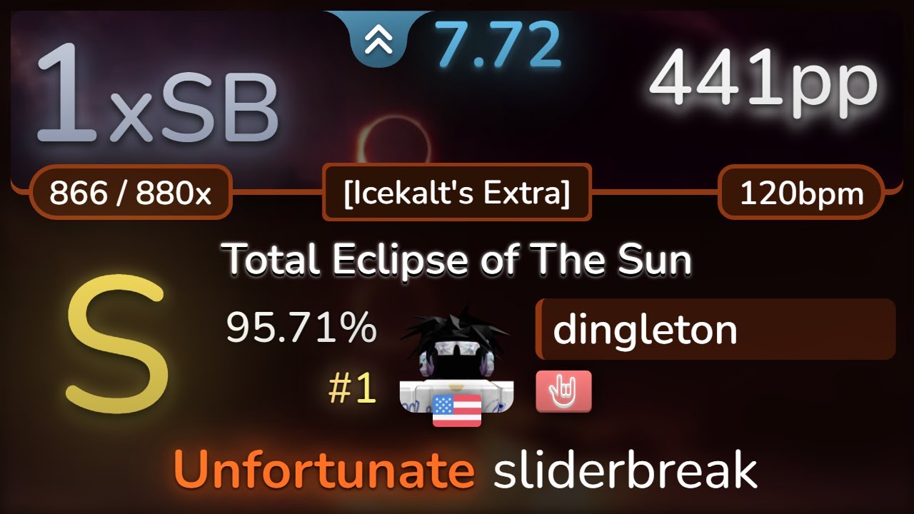 🔔 dingleton | -45 - Total Eclipse of The Sun [Icekalt's Extra] +HR 95. ...