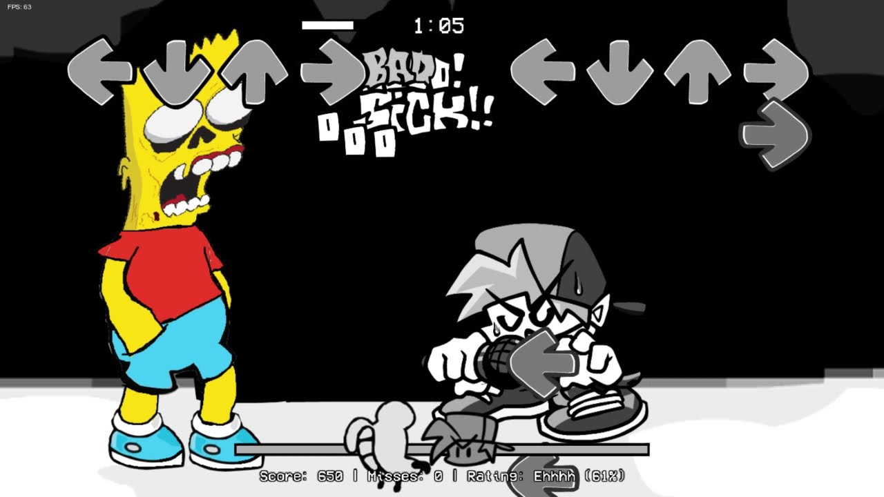 FNF Dead Bart over Mickey Mouse FULL HORROR MOD [HARD] - YouTube