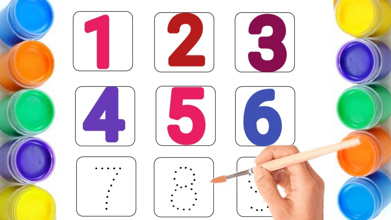 123 Number | 1234 Numbers Name | 123 Learning for Kids | Counting | 1 ...