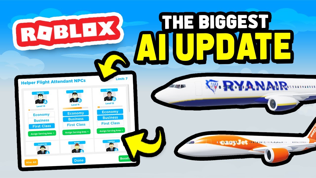 Biggest AI UPDATE for Cabin Crew Simulator (Roblox) - YouTube