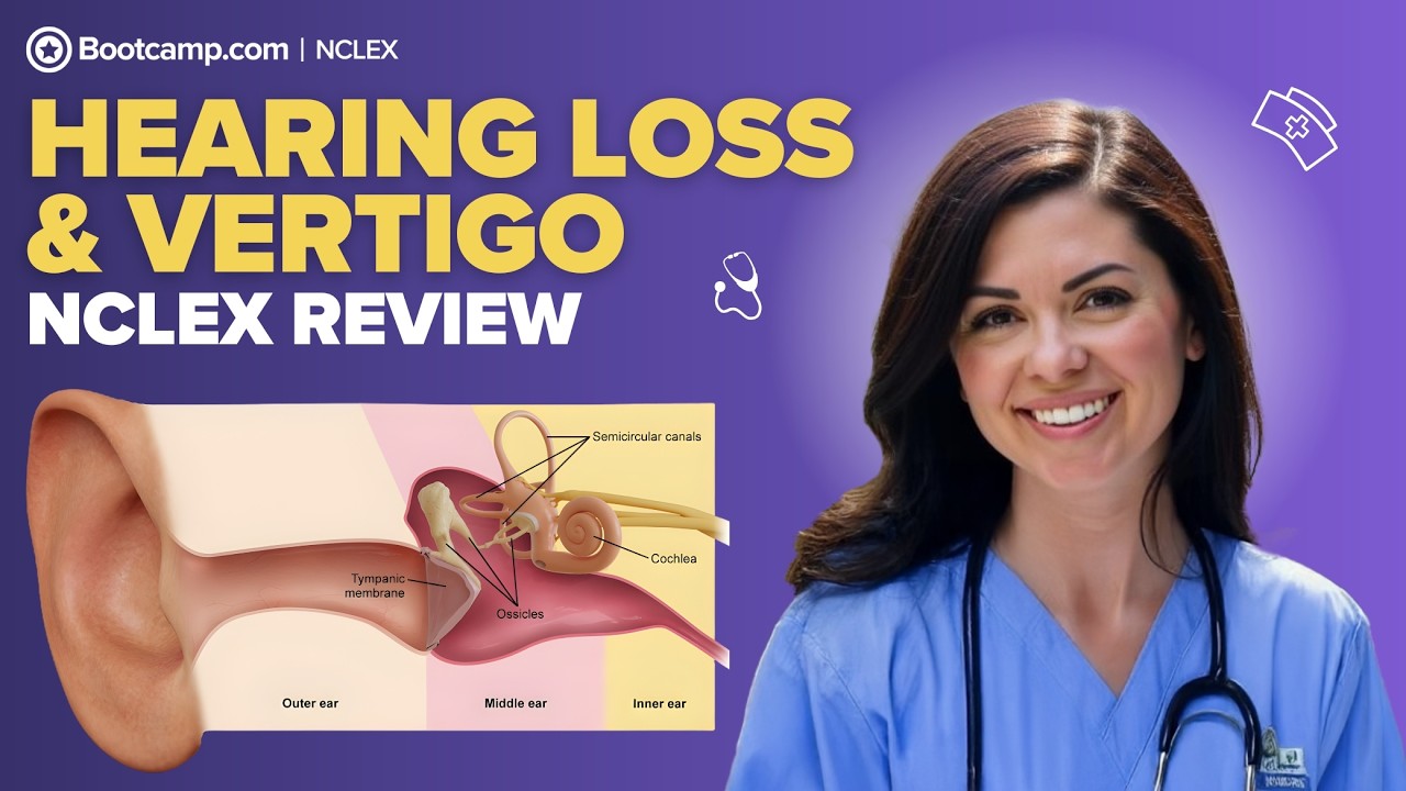 Hearing Loss & Vertigo Explained | NCLEX® Ear Disorders, Cerumen Care ...