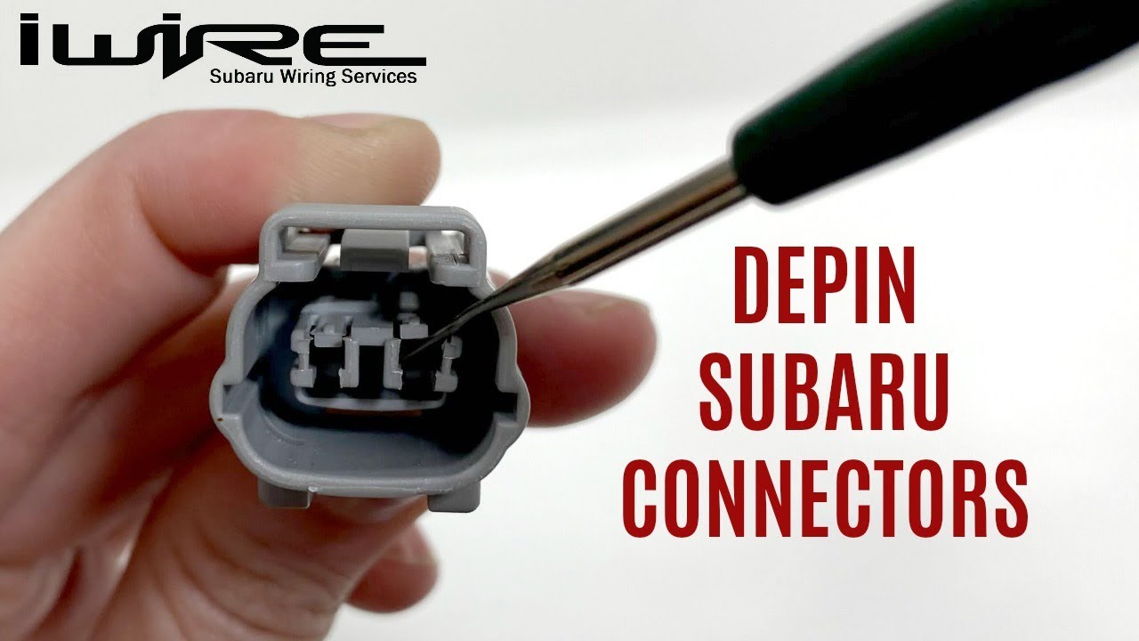How to Depin a Subaru Connector - YouTube