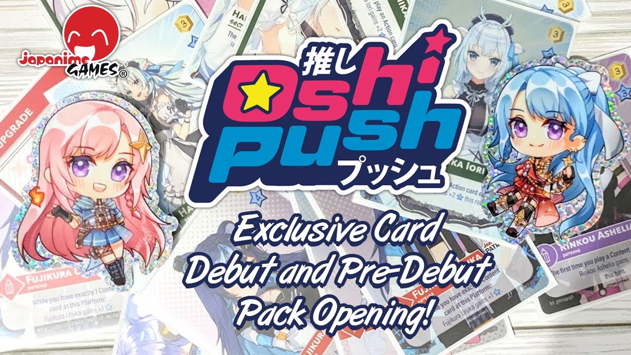 [Oshi Push] Exclusive Card Reveal and Pack Opening!! Handcam! (Yuki & Yuna | Twin Vtubers) - YouTube