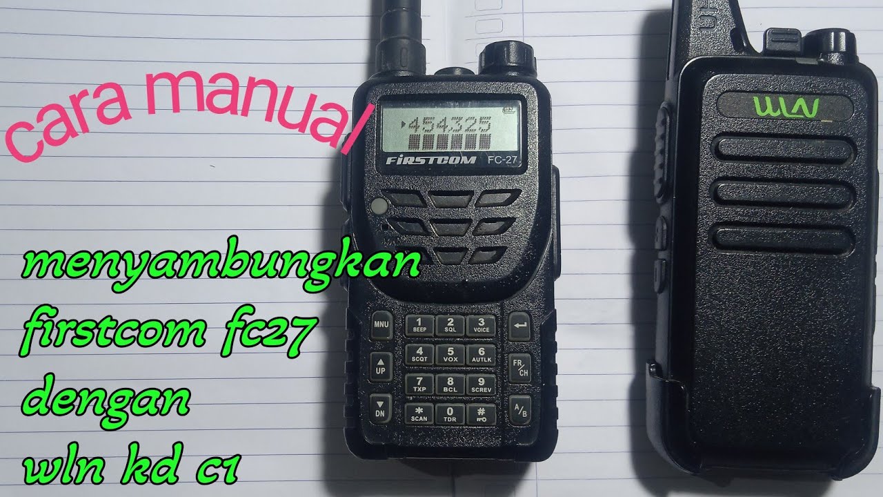 Menyambungkan Ht Firstcom FC27 dengan Ht Wln KD C1 @alitralala1460 - YouTube