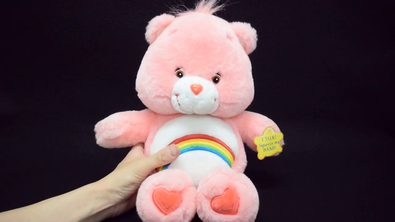 Care Bears/ケアベア・Talking Cheer Bear/トーキングチアベア・ぬいぐるみ・13inch/座った状態で25cm ...