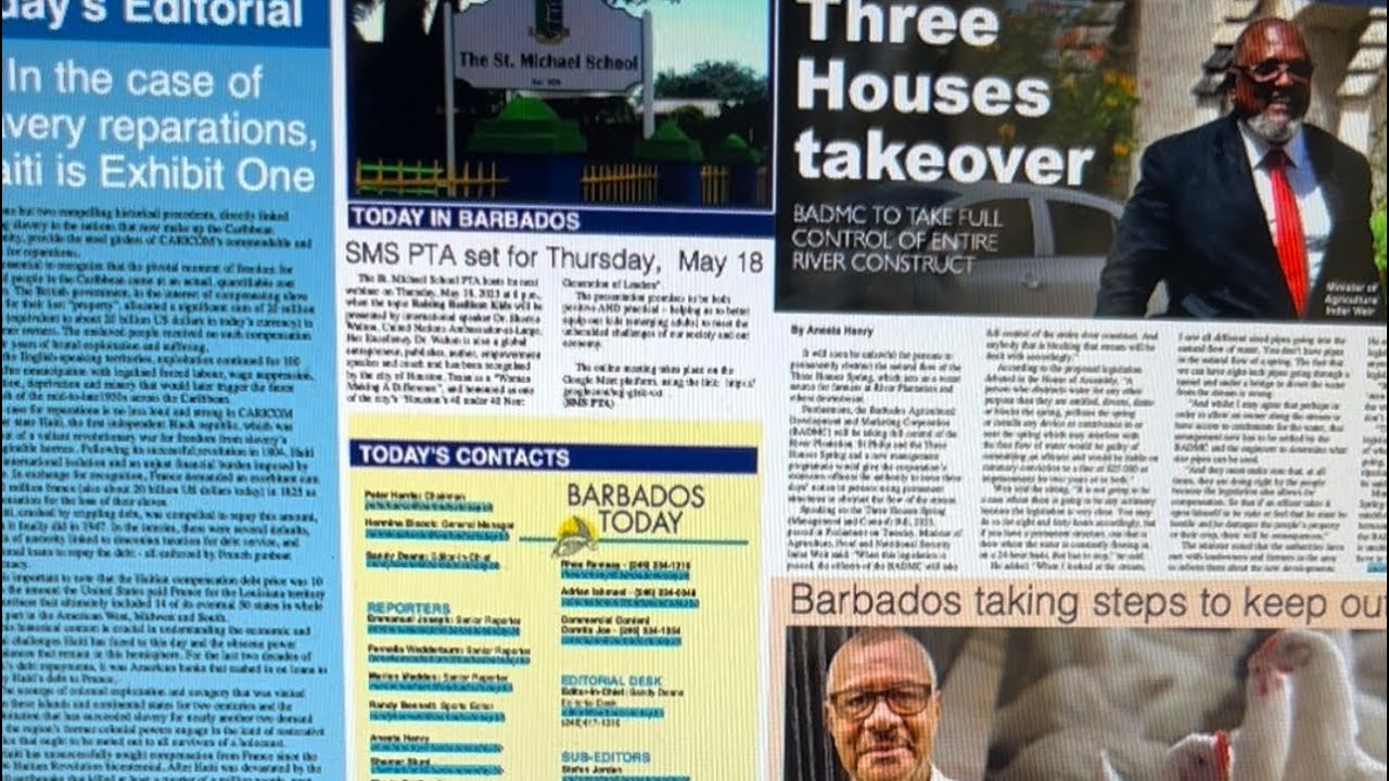 Bridgetown, Barbados. Three Houses Spring (Indar Weir), Stephen Layne ...