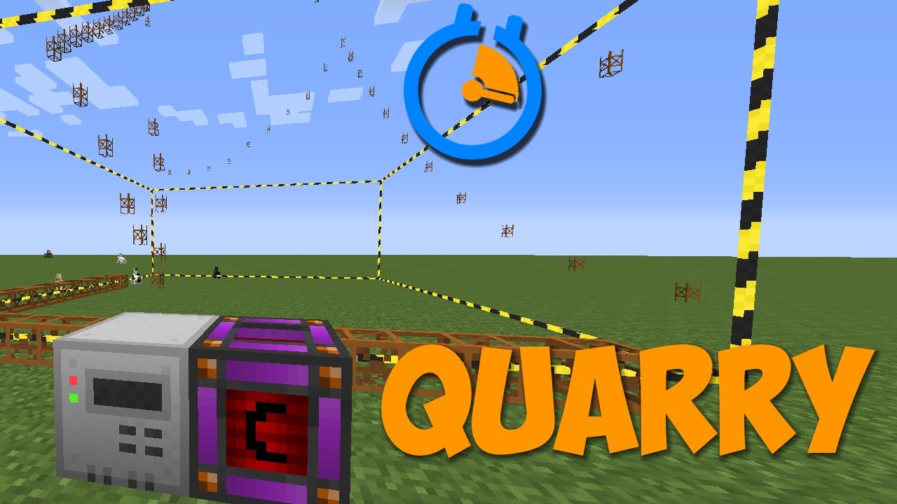 Minecraft Quarry Tutorial German - super efficient - Buildcraft | Quick ...