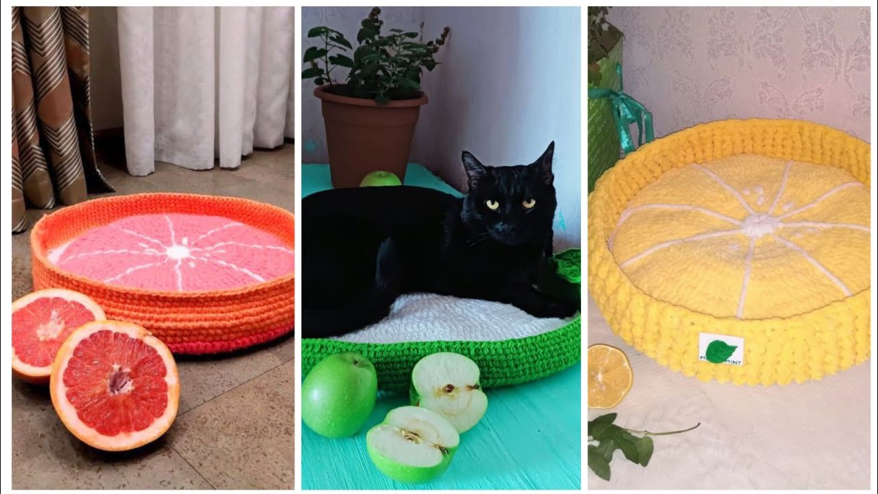 Latest Uploading Beautiful Crochet Knitting Cat Bed, House ideas For ...
