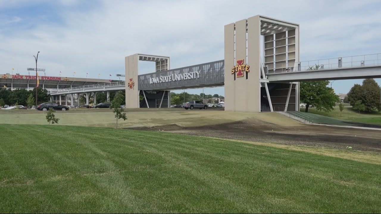 Gateway Bridge Ready for ISU Football Season - YouTube