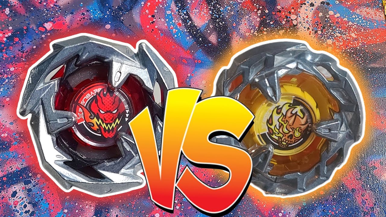SMASH ATTACK! RED DRANSWORD VS YELLOW HELLSSCYTHE! BEYBLADE X BATTLE ...