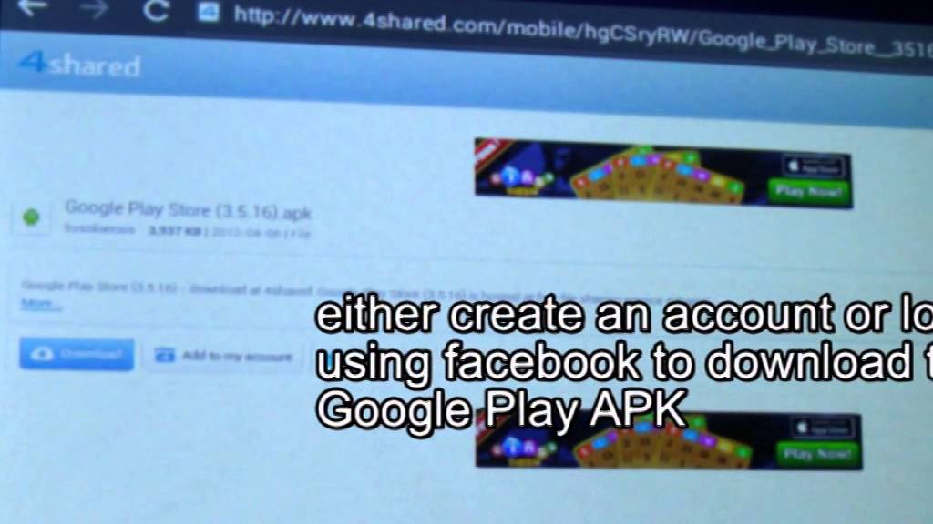 How To Install Google Play Marketplace on Xelio Android Tablet P717A 7 ...