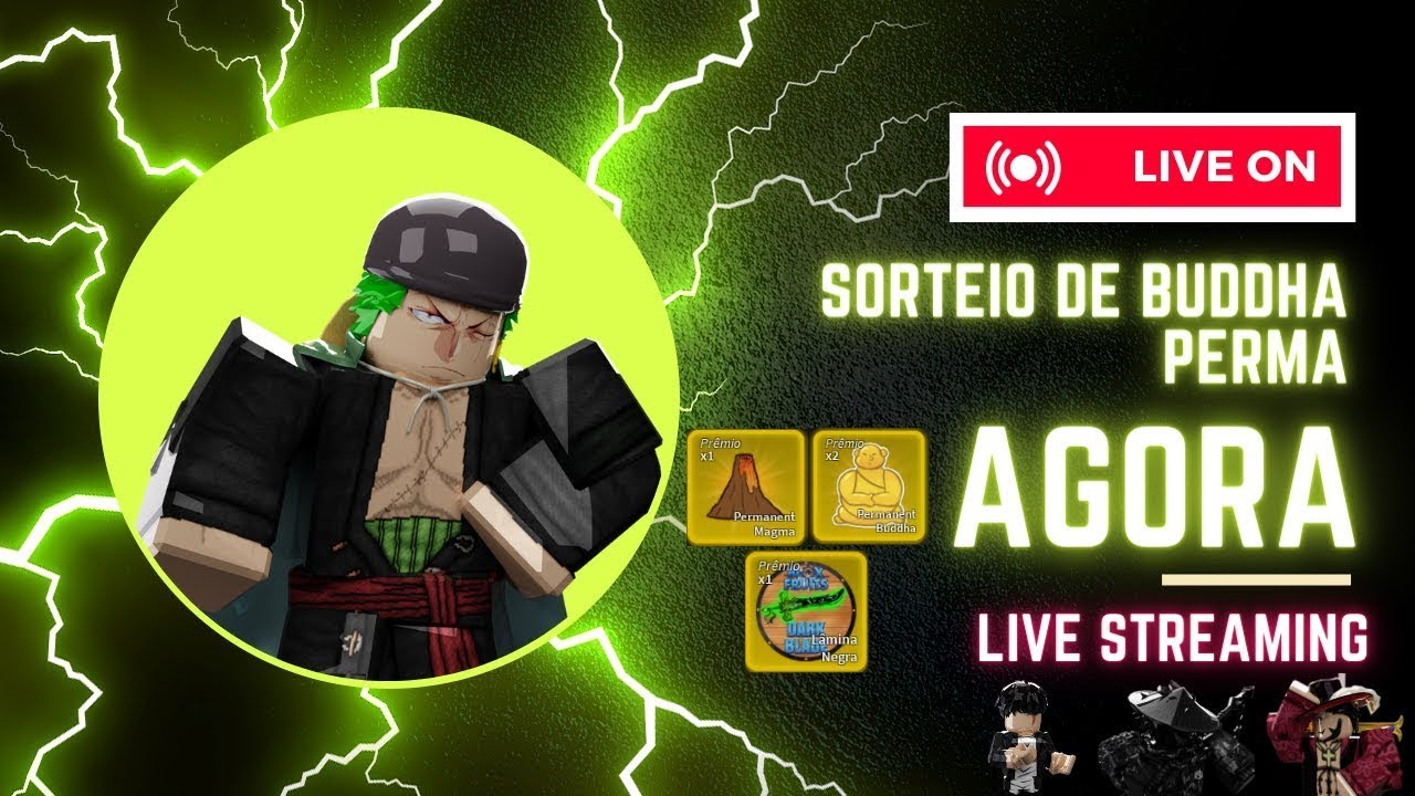🔴LIVE - Blox Fruits, SORTEIO DE (BUDDHA PERMA) AGORA. 😱#bloxfruits # ...