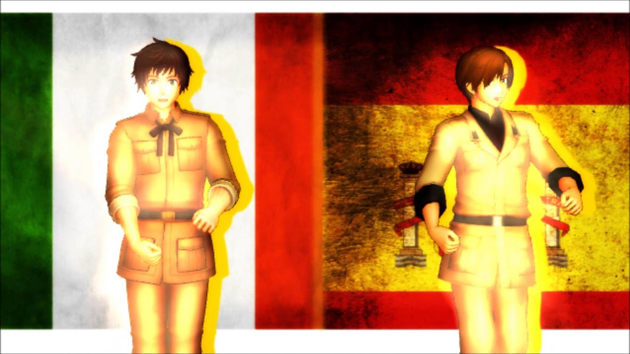 {APH MMD} Spamano - GLIDE - YouTube