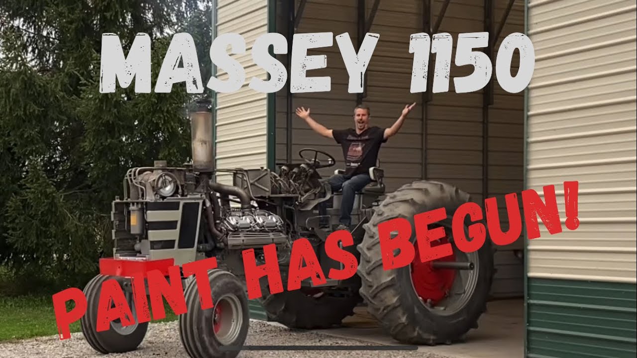 Reviving the Massey 1150: Painting Journey Starts Now! - YouTube