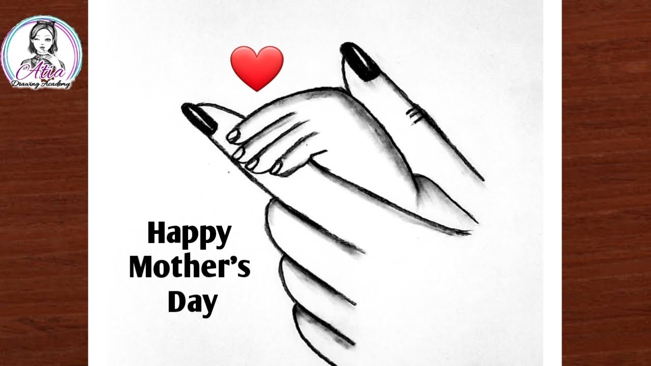 How to Draw Mother's Day Special Drawing | Mothers Day Poster Step by ...