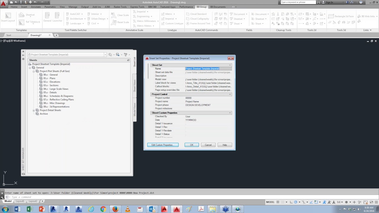IBI Framework - Introduction to sheetset Template - YouTube