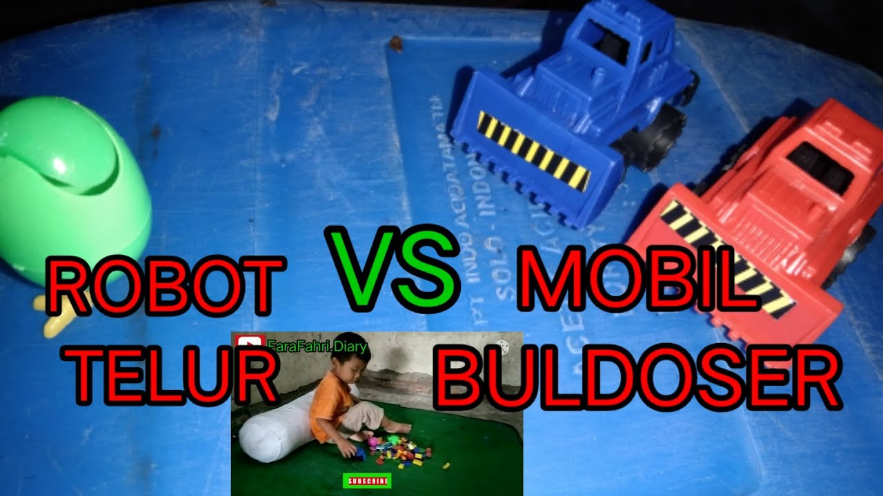 Robot telur vs meriam air | adik Fahri bermain sendiri - YouTube