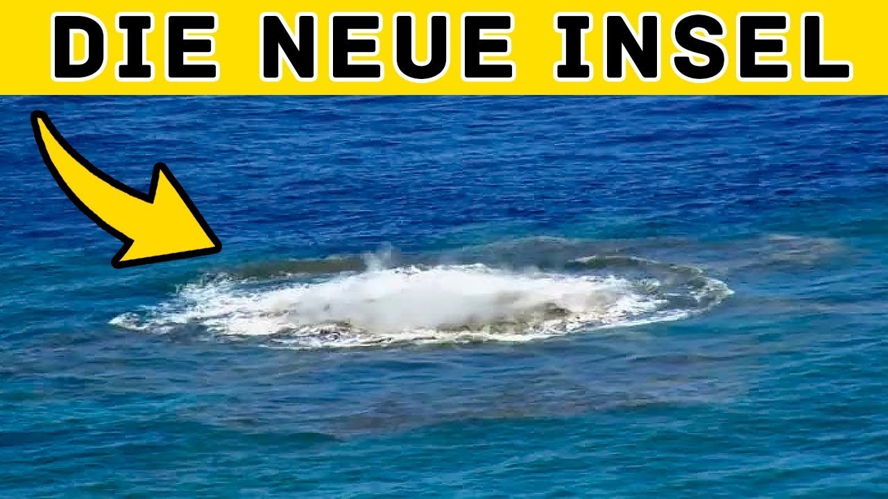 Schau, wie Mutter Natur die neue Insel zur Welt bringt! - YouTube