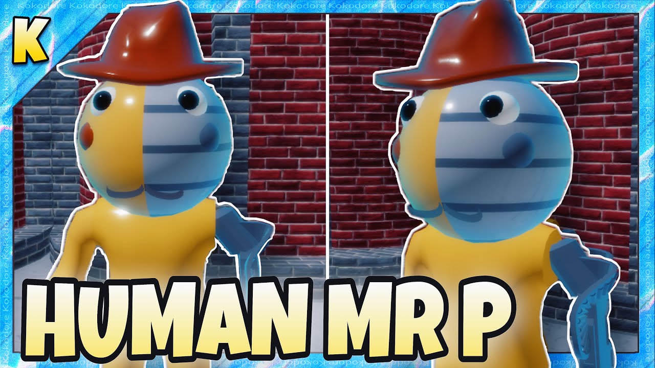 How To Get “HUMAN MR .P” BADGE + HUMAN MR .P MORPH/SKIN in PIGGY : BOOK ...