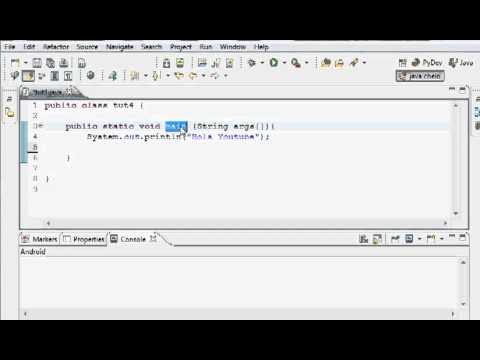 Tutorial Programacion Java 4 Primer Programa - YouTube