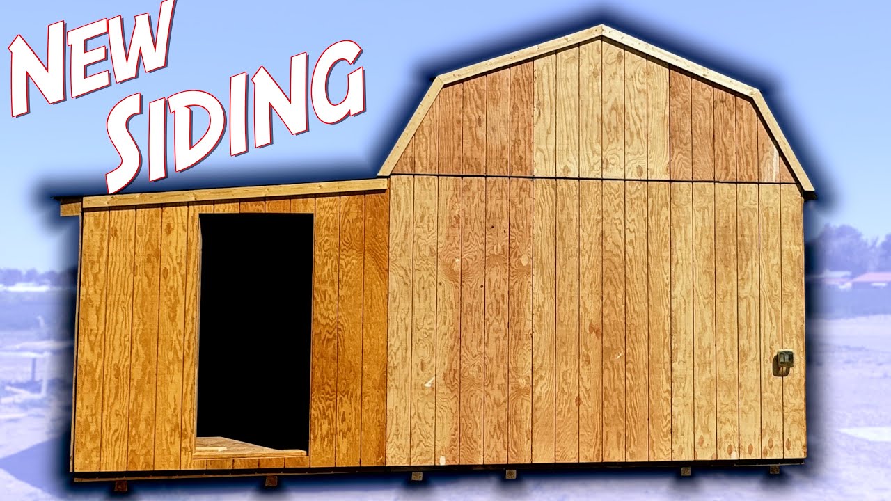 Adding Sheathing and Plywood Siding to the New Shop Addition | Shed to ...