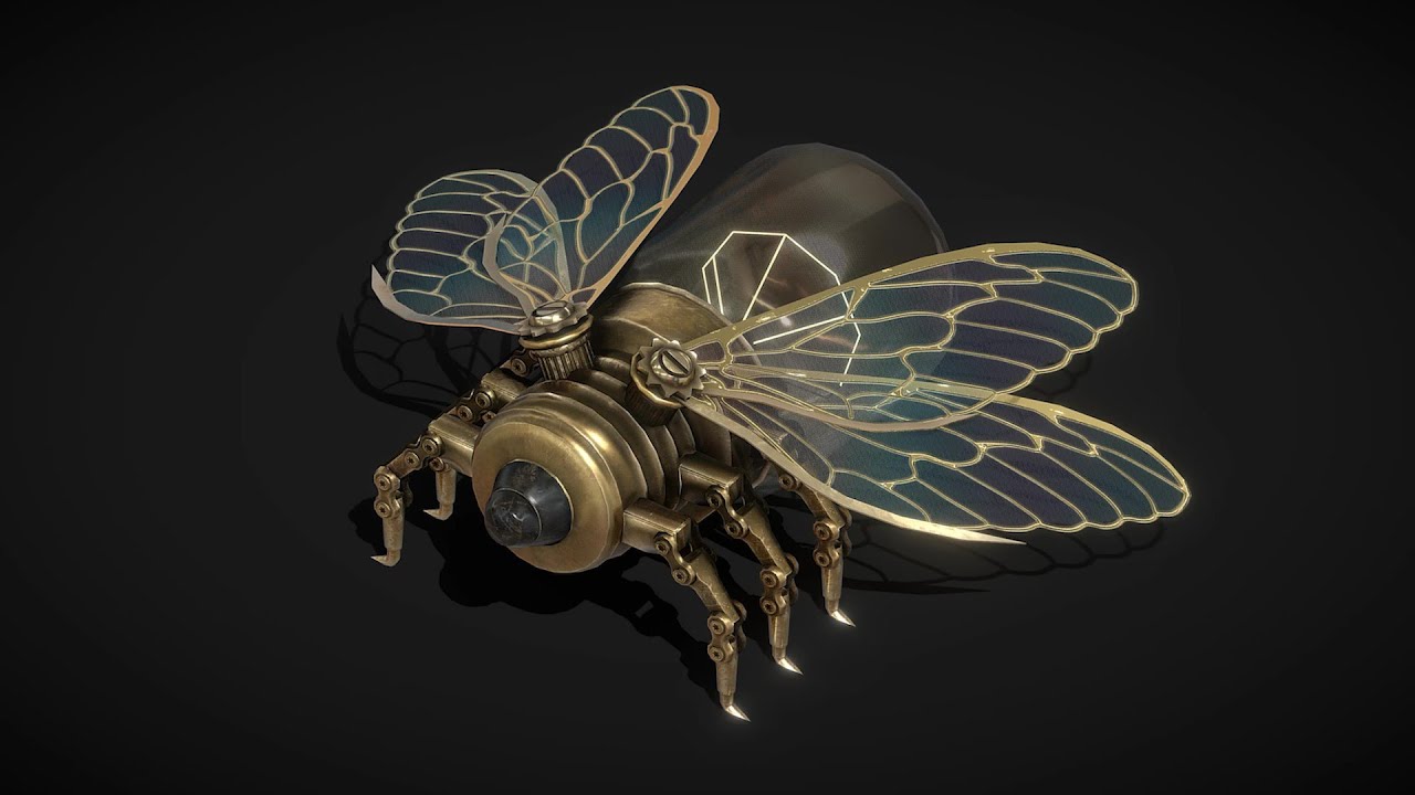 Steampunk Fly | 3d Animation - YouTube