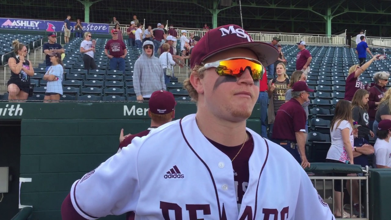 Aaron Meyer - Baseball Player Postgame Press Conference (April 8) - YouTube