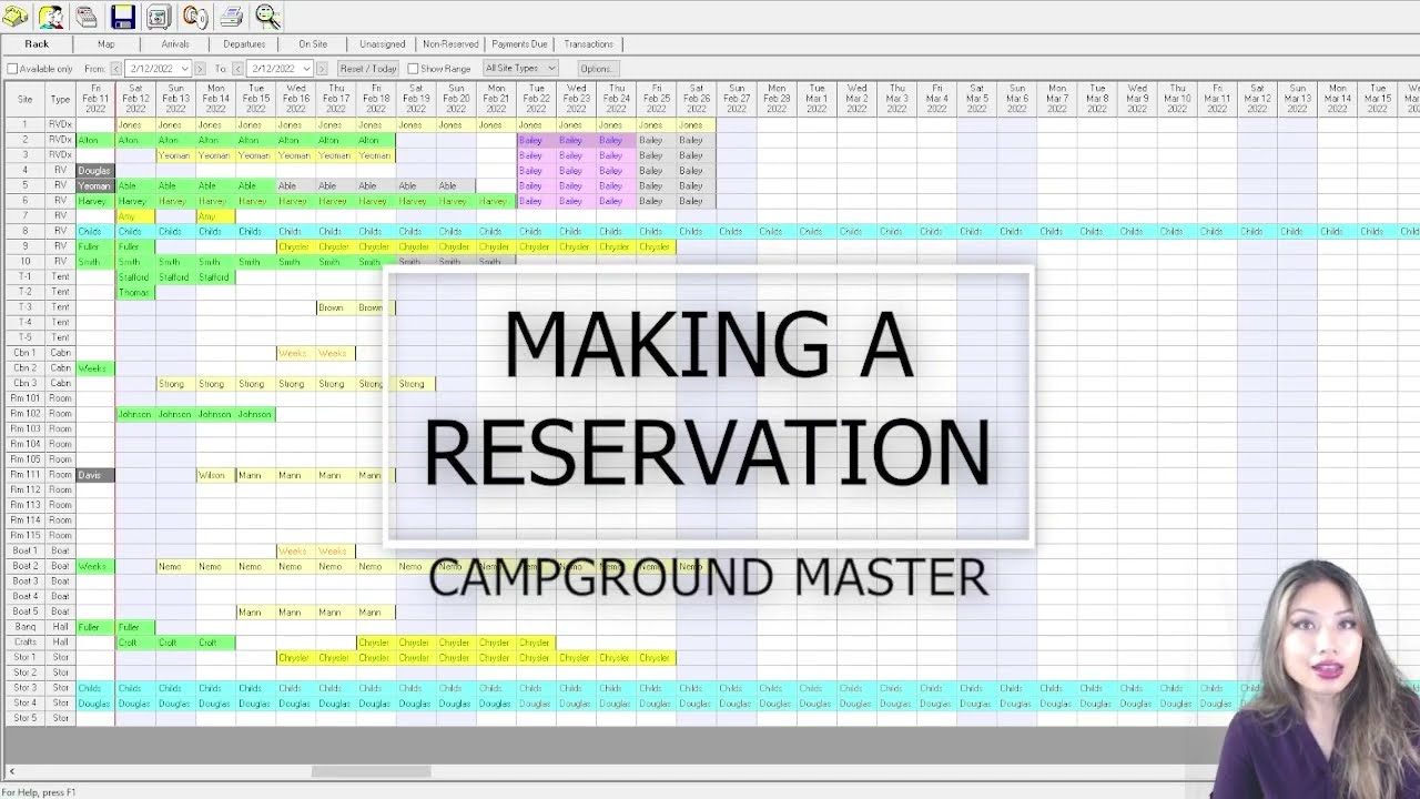 Campground Master Tutorial (Part 1) Making a Reservation - YouTube
