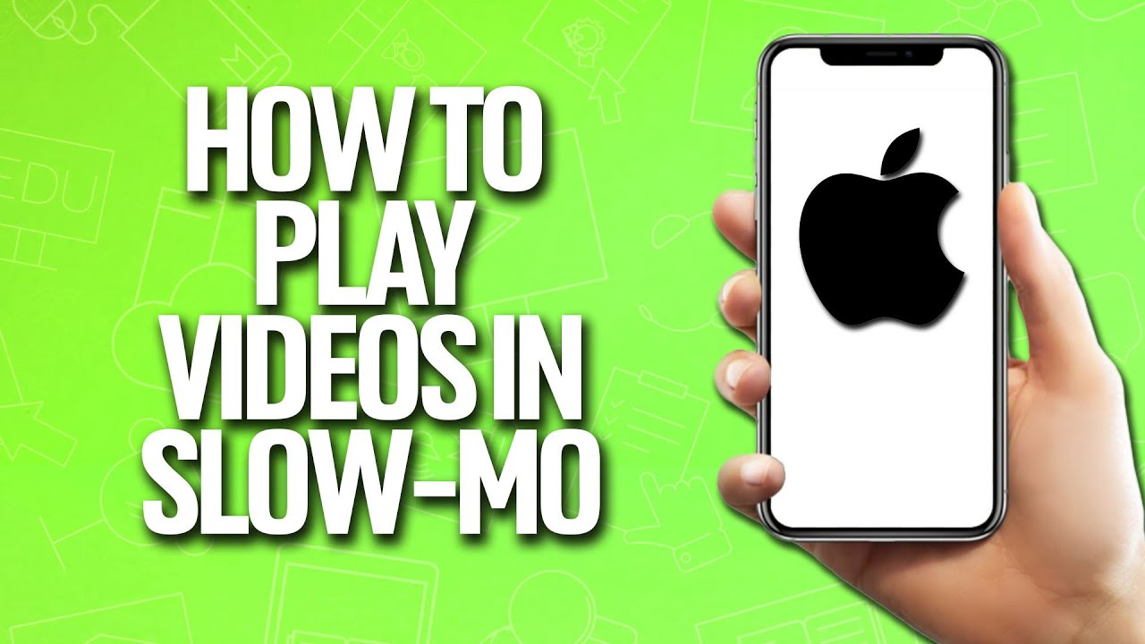 How To Play Video In Slow Motion In iPhone Tutorial - YouTube