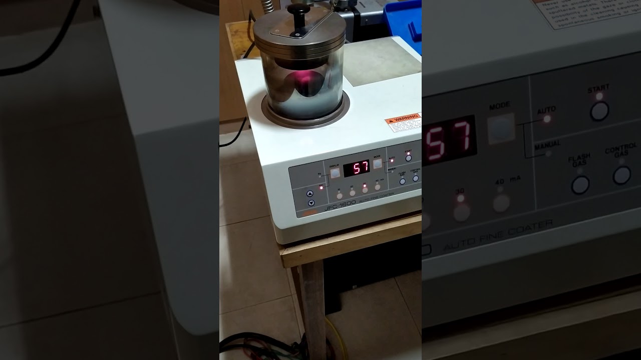 Sputter coating machine - YouTube