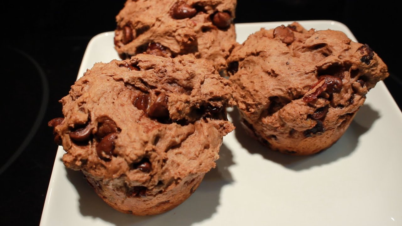 Extreme Chocolate Chip Muffins w/ Dried Cranberries - YouTube