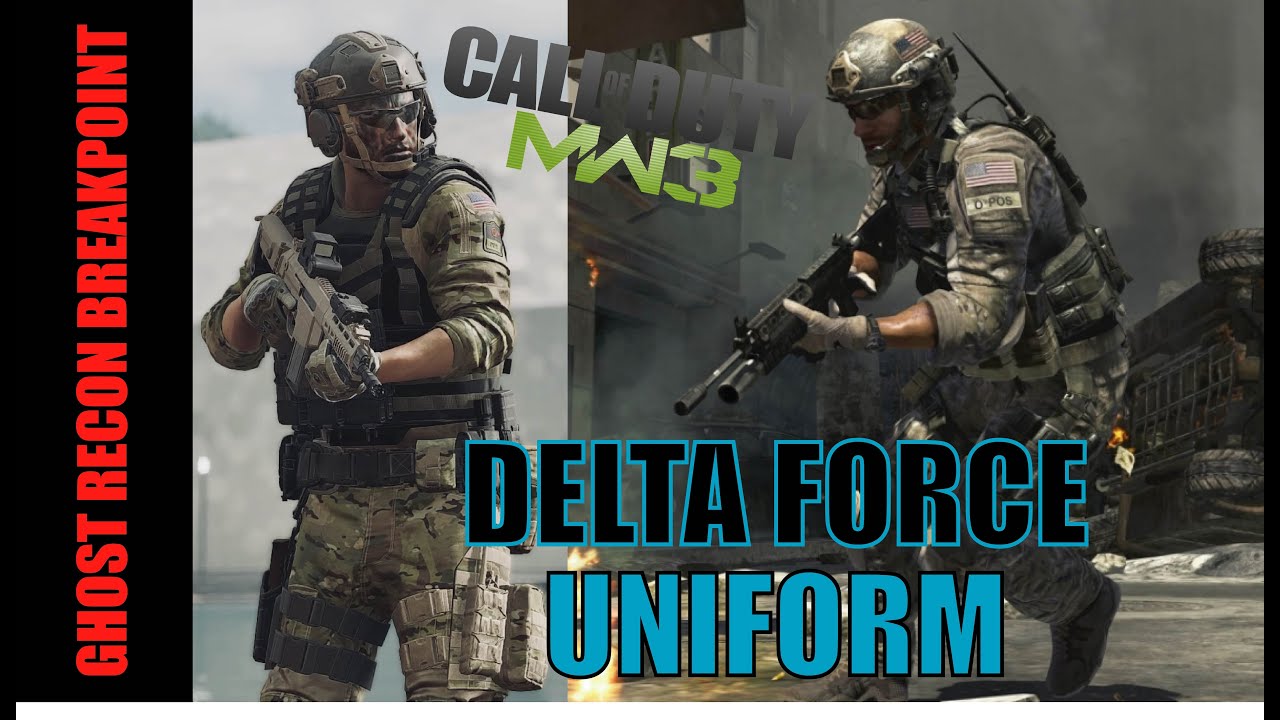 DELTA FORCE UNIFORM (from CoD:MW3) Ghost Recon Breakpoint - YouTube