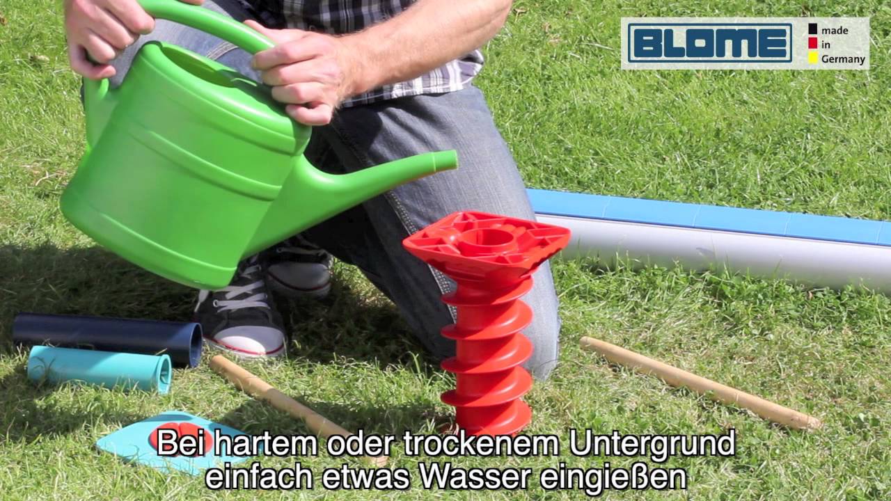 BLOME Eindreh-Bodenschraube GardenFix - YouTube