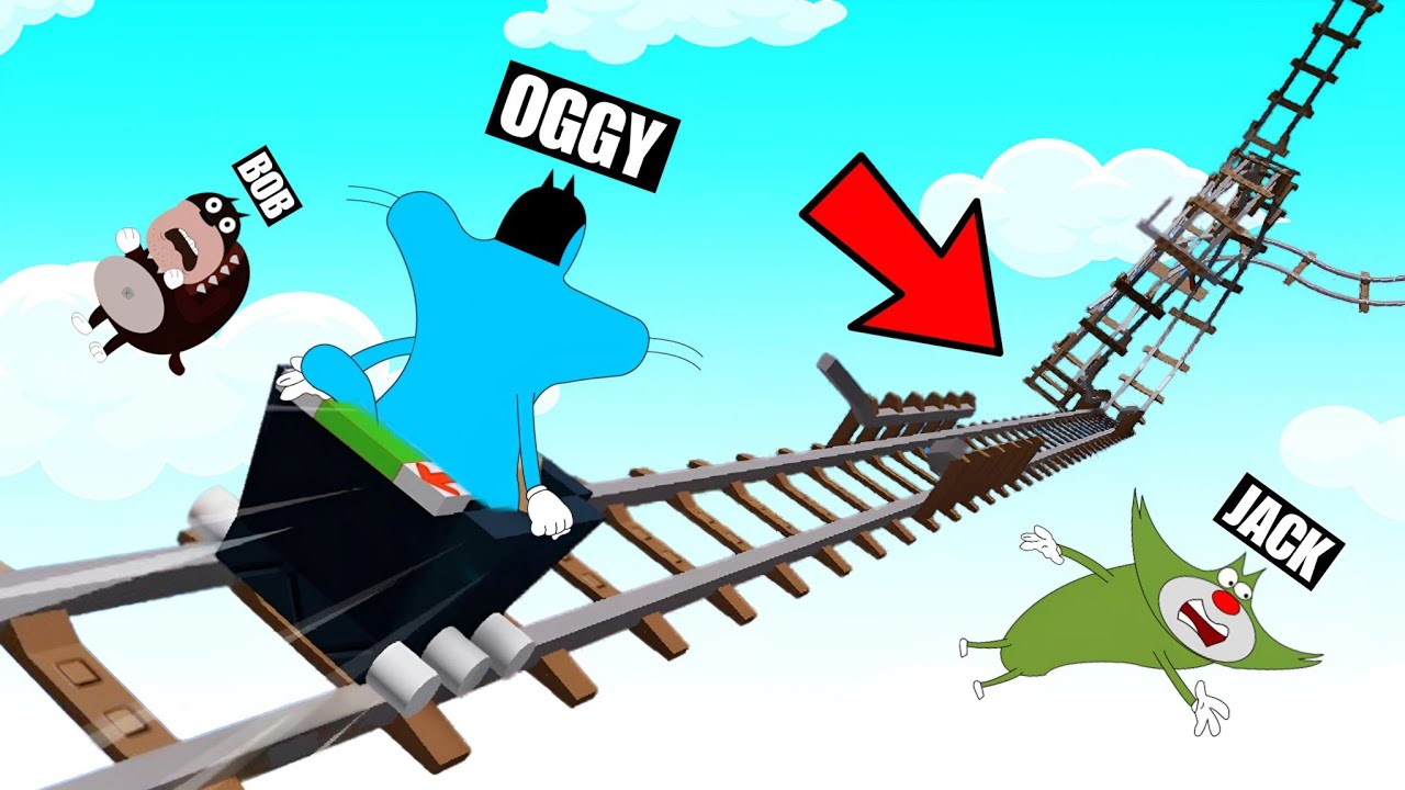 ROBLOX OGGY CART RIDE CHALLENGE WITH JACK | OGGY GAME - YouTube