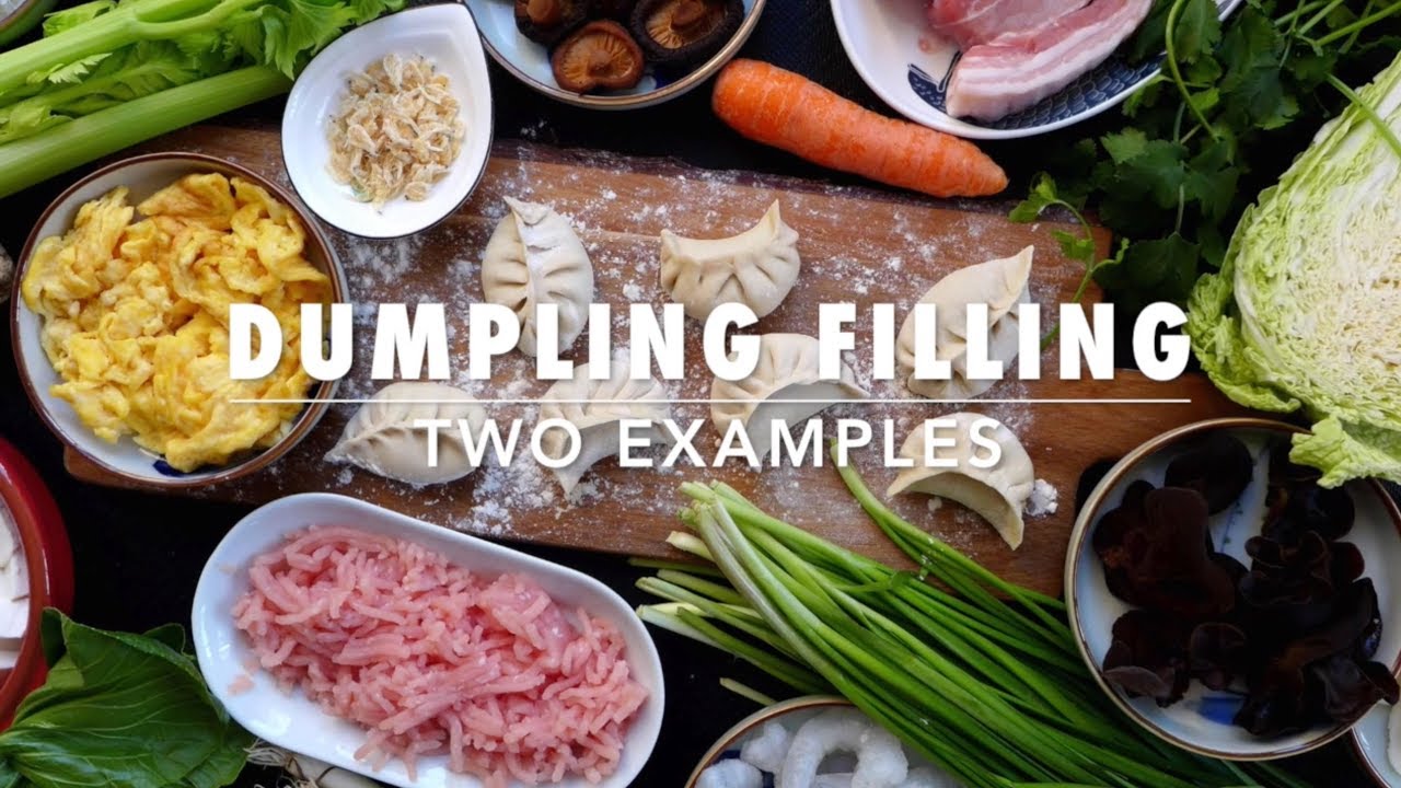 How to make dumpling fillings - YouTube