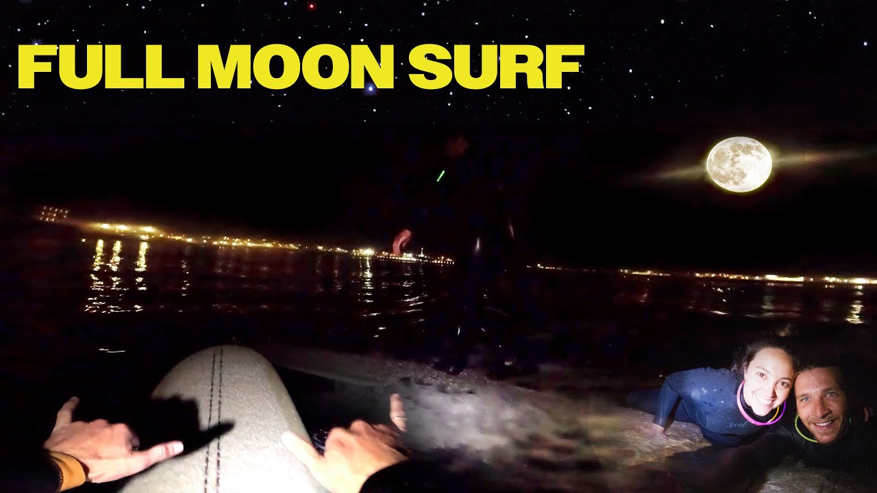 FULL MOON Surf at Cowells & Halloween session | RAW FOOTAGE - YouTube