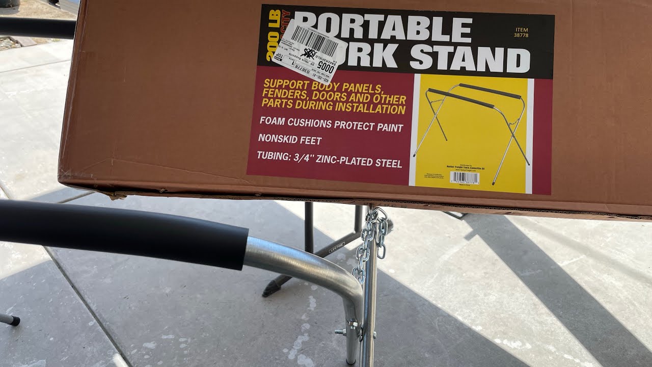 Harbor Freight Portable Stand unbox and setup - YouTube